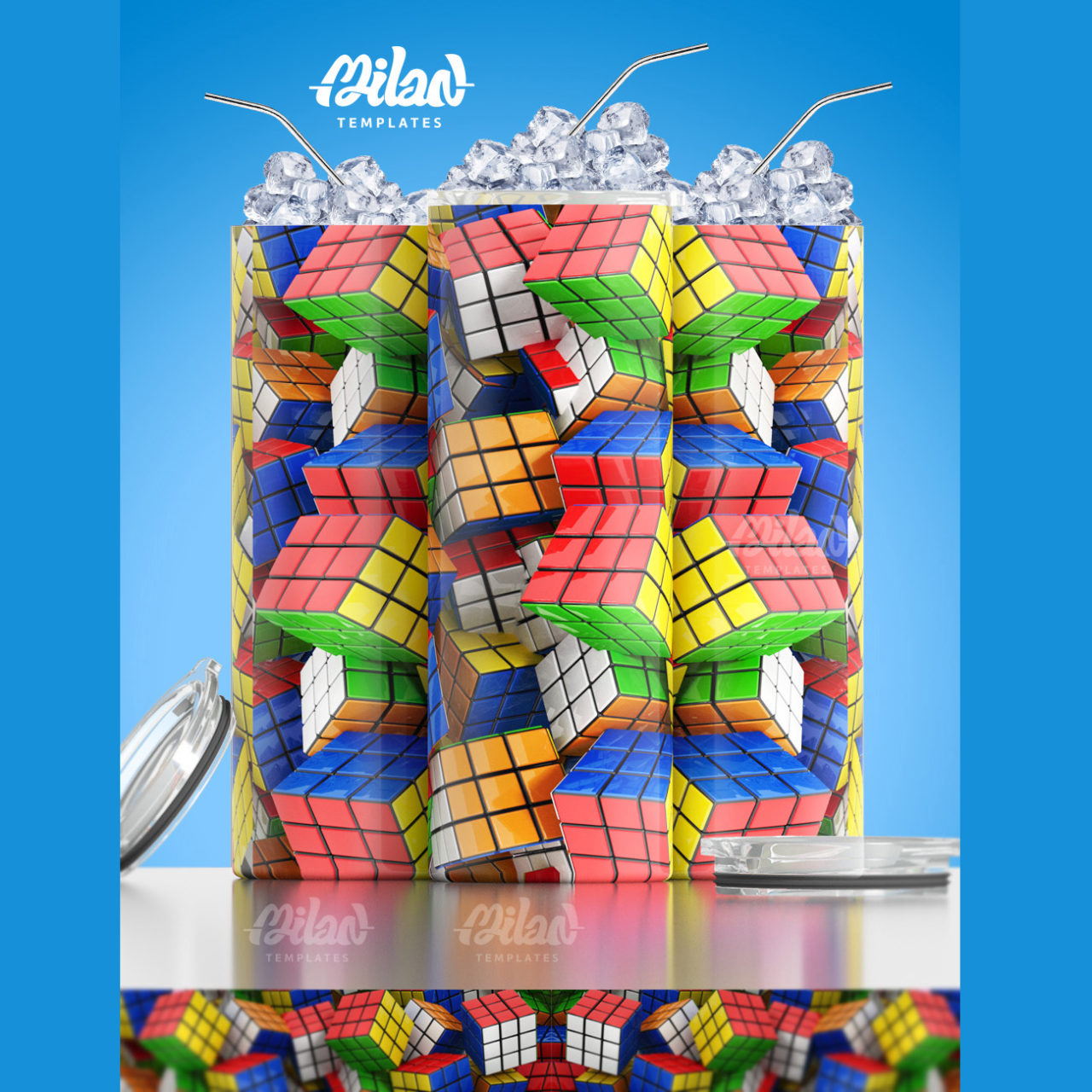 MagicCube - 3D - Sublimation Design - Milan Templates