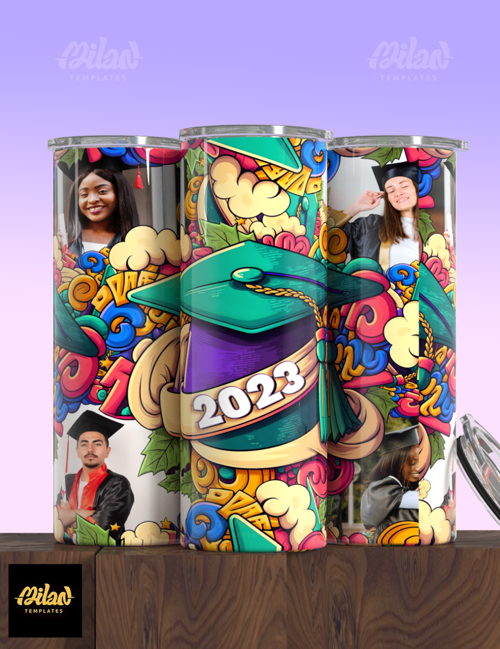 Graduation - Senior - Class - 2023 - Sublimation Design - Milan Templates