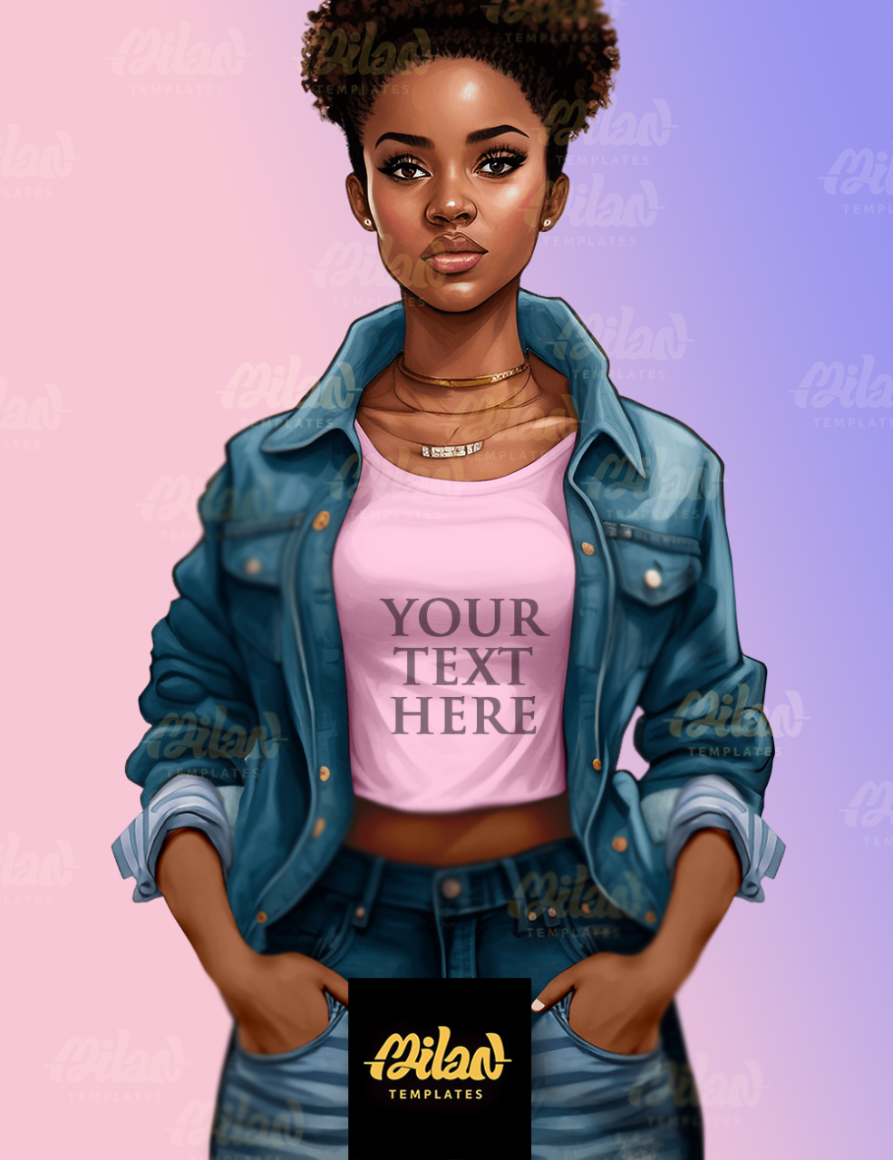 Denim Girl Collection - Digital File - Milan Templates