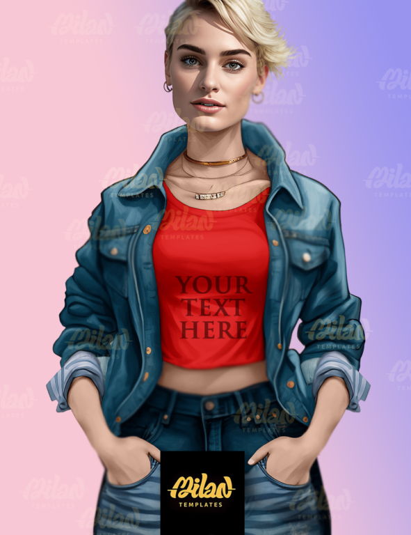 Denim Girl Collection - Digital File - Milan Templates