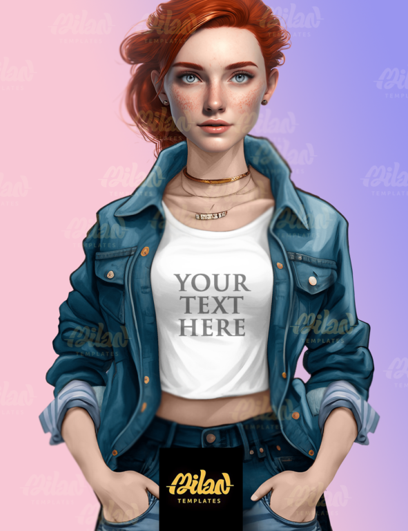 Denim Girl Collection Digital File Milan Templates