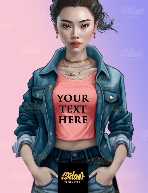 Denim Girl Collection Digital File Milan Templates