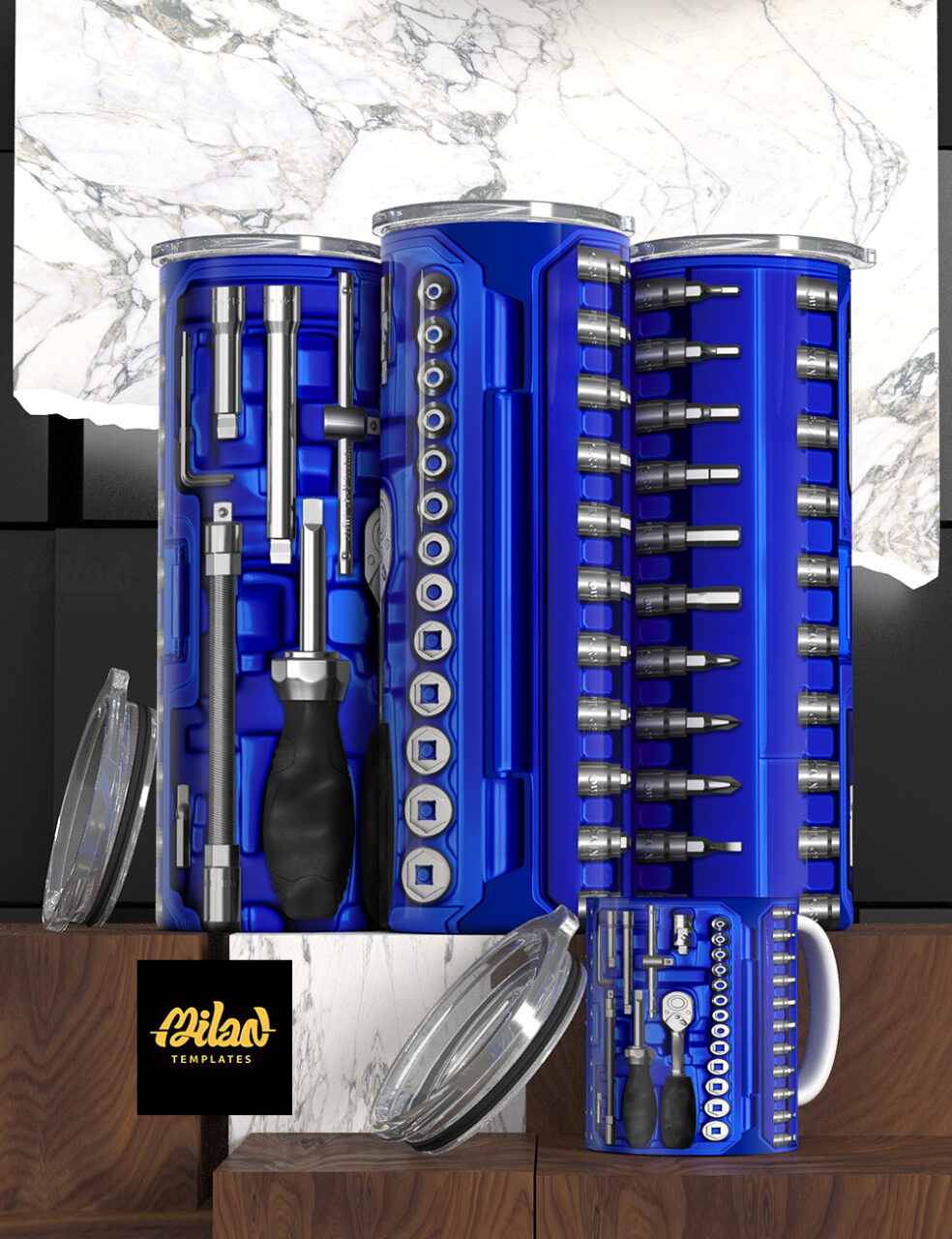 Bundle ToolBox - 3D - Sublimation Design - Milan Templates