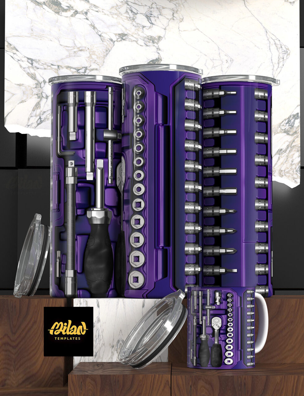 Bundle ToolBox - 3D - Sublimation Design - Milan Templates