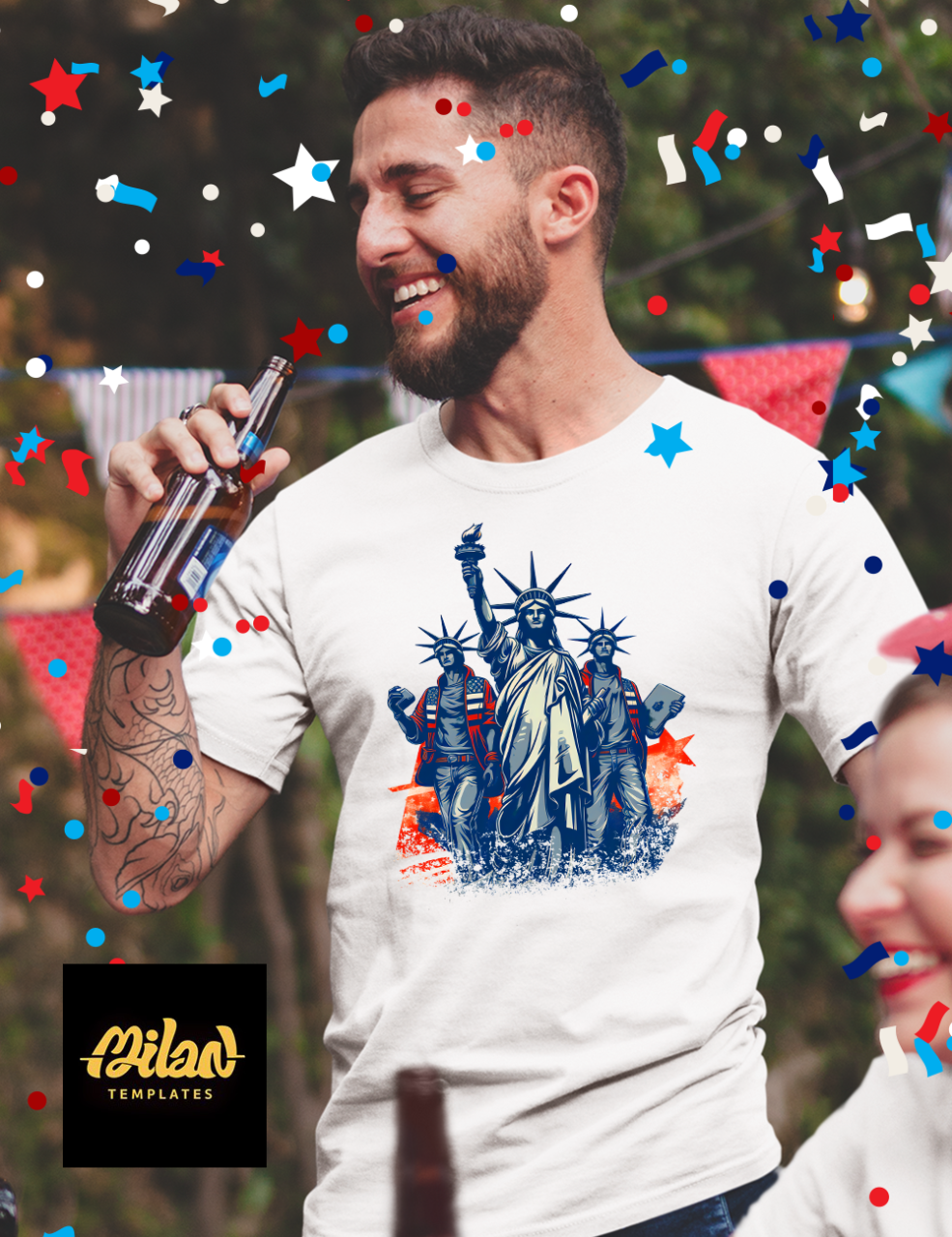 4th of July - Patriot Bundle - Sublimation Design - Milan Templates