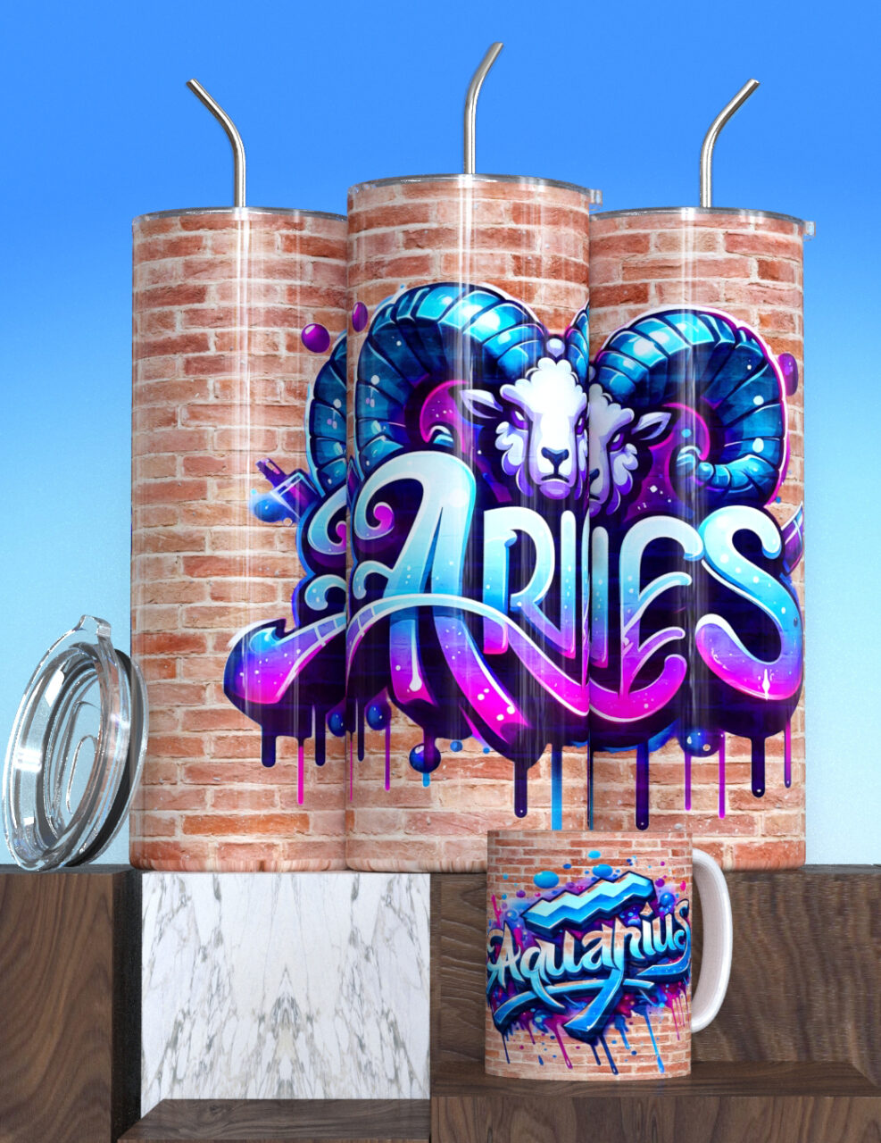 Zodiac - Graffiti- Bundle - Sublimation Design - Milan Templates